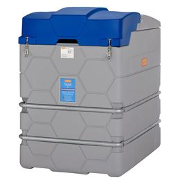 CEMO CUBE-Tank f&uuml;r AUS 32 (AdBlue&reg;), Outdoor Basic, mit Klappdeckel, H&ouml;he 1800 mm, Volumen 2500 l