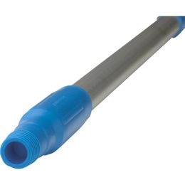 vikan Aluminiumstiel, ergonomisch, &Oslash; 31 mm, L&auml;nge 1310 mm, VE 10 Stk, blau