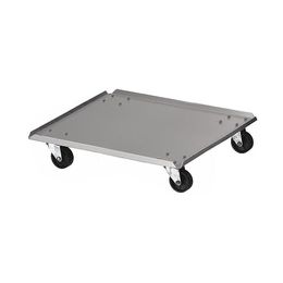 Rollwagen, f&uuml;r Abfallbeh&auml;lter, Aluminium, LxB 370 x 370 mm kaiserkraft