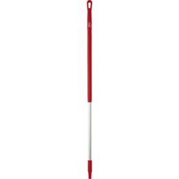 vikan Aluminiumstiel, ergonomisch, &Oslash; 31 mm, L&auml;nge 1310 mm, VE 10 Stk, rot