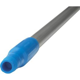 vikan Aluminiumstiel, ergonomisch, &Oslash; 31 mm, L&auml;nge 1510 mm, VE 10 Stk, blau