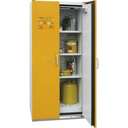 LaCont Feuerbest&auml;ndiger Gefahrstoffschrank Typ 90, 2-t&uuml;rig, HxBxT 1935 x 900 x 598 mm
