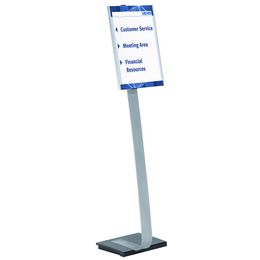 Durable Bodenaufsteller mit Infotafel, aus Aluminium, DIN A3, BxH 297 x 420 mm