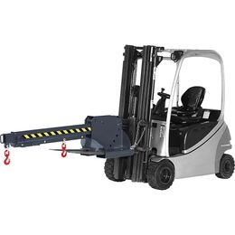 eurokraft pro Teleskoplader, 5fache H&ouml;henverstellung, Tragf&auml;higkeit 1250 - 8000 kg, anthrazitgrau