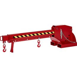 eurokraft pro Teleskoplader, 5fache H&ouml;henverstellung, Tragf&auml;higkeit 1250 - 8000 kg, feuerrot