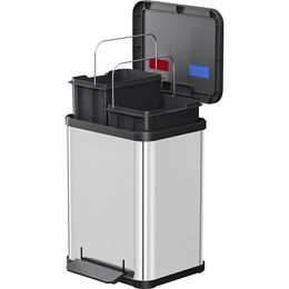 Hailo Tretabfallsammler &Ouml;ko, duo Plus M, Volumen 2 x 9 l, Edelstahl