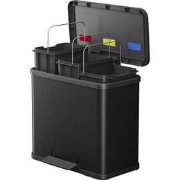 Hailo Tretabfallsammler &Ouml;ko, trio Plus L, Volumen 3 x 9 l, schwarz