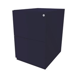 Bisley Rollcontainer Note™, mit 2 Hängeregistraturen, HxB 645 x 420 mm, anthrazitgrau