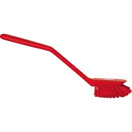 vikan Sp&uuml;lb&uuml;rste mit Kratzkante, medium, VE 20 Stk, rot