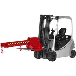 eurokraft pro Teleskoplader, 5fache H&ouml;henverstellung, Tragf&auml;higkeit 1250 - 8000 kg, feuerrot