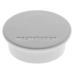 MAGNETOPLAN Magnet DISCOFIX COLOR, &Oslash; 40 mm, VE 40 Stk, grau