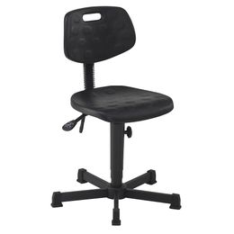 meychair Arbeitsdrehstuhl mit PU-Schaum, ohne Fu&szlig;st&uuml;tze, mit Bodengleitern, H&ouml;henverstellbereich 460 - 650 mm