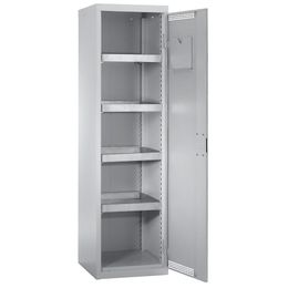 Umweltschrank mit Türlochung, HxBxT 1800 x 500 x 500 mm, 4 Wannenböden, lichtgrau / lichtgrau kaiserkraft