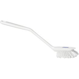 vikan Sp&uuml;lb&uuml;rste mit Kratzkante, medium, VE 20 Stk, wei&szlig;