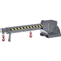 eurokraft pro Teleskoplader, 5fache H&ouml;henverstellung, Tragf&auml;higkeit 1250 - 8000 kg, mausgrau