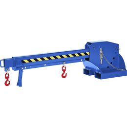 eurokraft pro Teleskoplader, 5fache H&ouml;henverstellung, Tragf&auml;higkeit 1250 - 8000 kg, enzianblau
