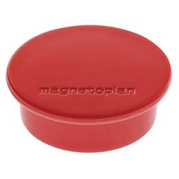 MAGNETOPLAN Magnet DISCOFIX COLOR, &Oslash; 40 mm, VE 40 Stk, rot