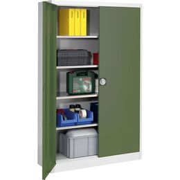 Mauser Magazinschrank, HxBxT 1950 x 1200 x 500 mm, lichtgrau / resedagr&uuml;n