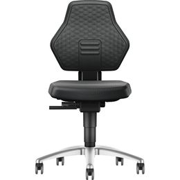 bimos Arbeitsdrehstuhl AIR FLOW, mit Rollen, Supertec-Bezug schwarz