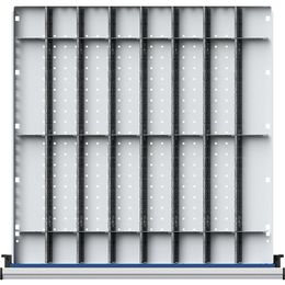 ANKE Einteilungssatz f&uuml;r Schubladen-BxT 600 x 600 mm, ⅛-Teilung, f&uuml;r Fronth&ouml;he 60 mm