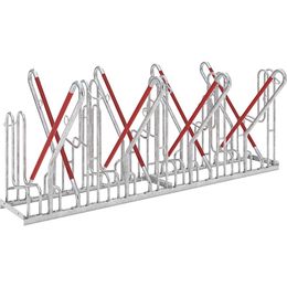 WSM Anlehnparker, Modell 4500 XBF, zweiseitig, 2 x 4 Einstellplätze