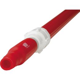 vikan Teleskopstiel, ergonomisch, &Oslash; 32 mm, L&auml;nge 1575 mm - 2780 mm, VE 5 Stk, rot