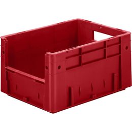 Euro-Stapelbehälter mit Eingriff, Volumen 17,5 l, LxBxH 400 x 300 x 210 mm, VE 4 Stk, rot kaiserkraft