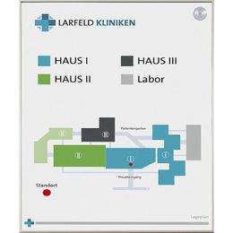 MADRID Silver Line Vario Wegweiser, Kunststoff, entspiegelt, für Format DIN A3 kaiserkraft