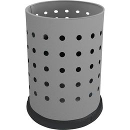 Papierkorb, Volumen 15 l, Hx&Oslash; 400 x 240 mm, grau kaiserkraft