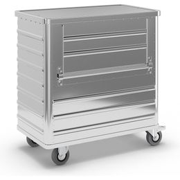 Gm&ouml;hling Gm&ouml;hling Alu-Kastenwagen, abklappbare Seitenwand, mit Deckel, Volumen 355 l