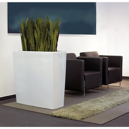 DEGARDO Pflanzbeh&auml;lter, TREVIA 900K, HxBxT 900 x 900 x 390 mm, wei&szlig;