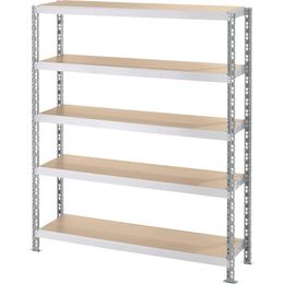 Großfach-Steckregal mit Spanplattenböden, Tiefe 400 mm, Grundregal, HxB 1820 x 1550 mm kaiserkraft