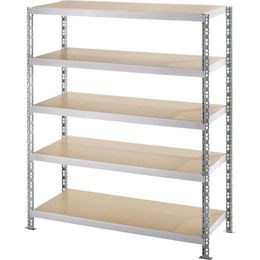Großfach-Steckregal mit Spanplattenböden, Tiefe 700 mm, Grundregal, HxB 1820 x 1550 mm kaiserkraft