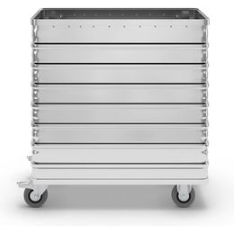 Gm&ouml;hling Gm&ouml;hling Alu-Kastenwagen, abklappbare Seitenwand, ohne Deckel, Volumen 355 l
