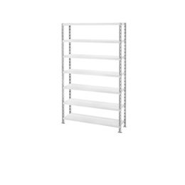 Großfachsteckregal mit Stahlblechböden, Tiefe 400 mm, Grundregal, HxB 2522 x 1550 mm kaiserkraft