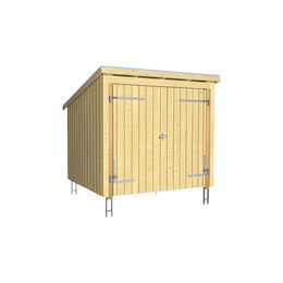 Nordic Fahrradunterstand, aus Holz, HxBxT 2200 x 2180 x 2290 mm (5 m²), mit Doppeltür kaiserkraft