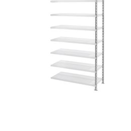Großfachsteckregal mit Stahlblechböden, Tiefe 700 mm, Anbauregal, HxB 2522 x 1525 mm kaiserkraft