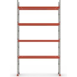 Palettenregal Space, verzinkt/orange, HxBxT 5000 x 2930 x 1100 mm, Fachlast 1650 kg, Grundregal kaiserkraft
