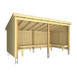 Nordic Grillhütte, aus Holz, HxBxT 2200 x 2180 x 4320 mm (9,5 m²) kaiserkraft