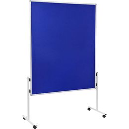 Legamaster Moderationswand ECONOMY, Tafelformat 1200 x 1500 mm, Filz, blau, fest