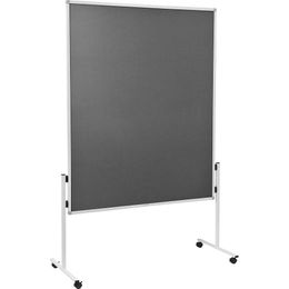 Legamaster Moderationswand ECONOMY, Tafelformat 1200 x 1500 mm, Filz, grau, fest