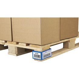 Palettenfu&szlig;banderolen, mit aufgesetzten Taschen, blau, VE 50 Stk kaiserkraft