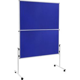 Legamaster Moderationswand ECONOMY, Tafelformat 1200 x 1500 mm, Filz, blau, klappbar