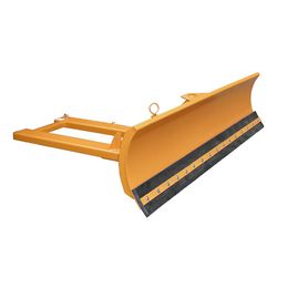 eurokraft pro Schneeschieber f&uuml;r Gabelstapler, Gummisch&uuml;rfleiste, Schildbreite 2400 mm