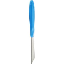 vikan Handschaber mit Edelstahlblatt, Breite 100 mm, VE 10 Stk, blau