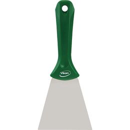 vikan Handschaber mit Edelstahlblatt, Breite 100 mm, VE 10 Stk, gr&uuml;n