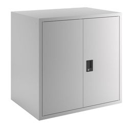 LISTA Aufsatzschrank mit Fl&uuml;gelt&uuml;ren, mit Vollblecht&uuml;ren, HxBxT 1000 x 1023 x 725 mm, lichtgrau
