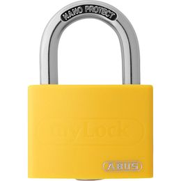 Abus Vorhängeschloss, beschreibbar, T65AL/40, VE 12 Stk, gelb