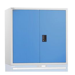 LISTA Aufsatzschrank mit Flügeltüren, mit Vollblechtüren, HxBxT 1000 x 1023 x 725 mm, lichtblau