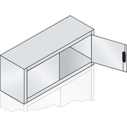 C+P ACURADO Aufsatzschrank mit Fl&uuml;gelt&uuml;ren, HxBxT 500 x 1200 x 400 mm, lichtgrau